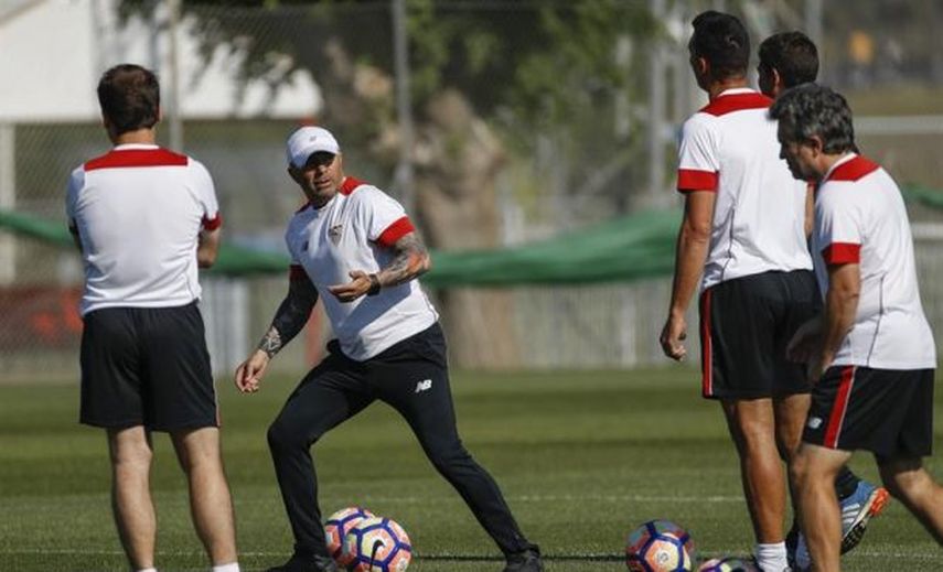 Sampaoli prosigue la preparación del partido de Valencia sin Nasri y Rami