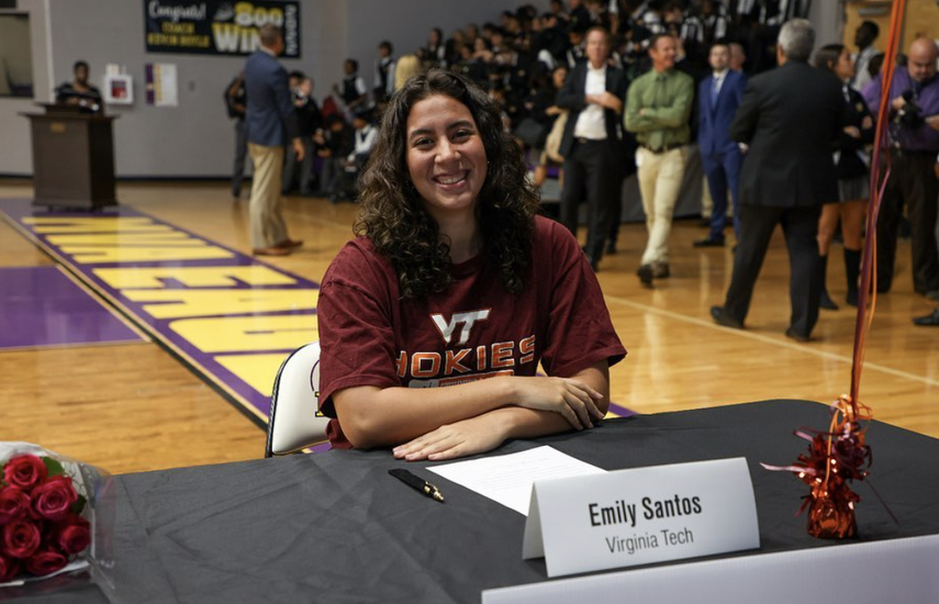 Emily Santos seguirá sus estudios en Virginia Tech