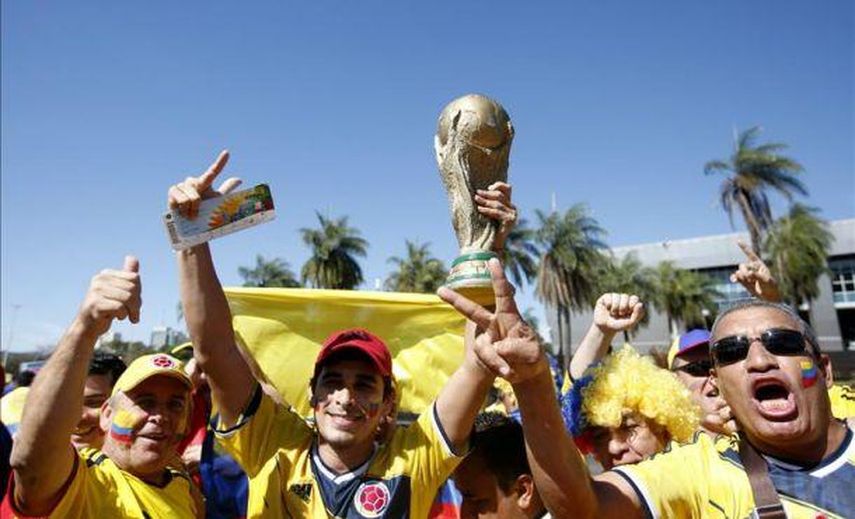 Colombia uniformada para apoyar a la selección en el Mundial